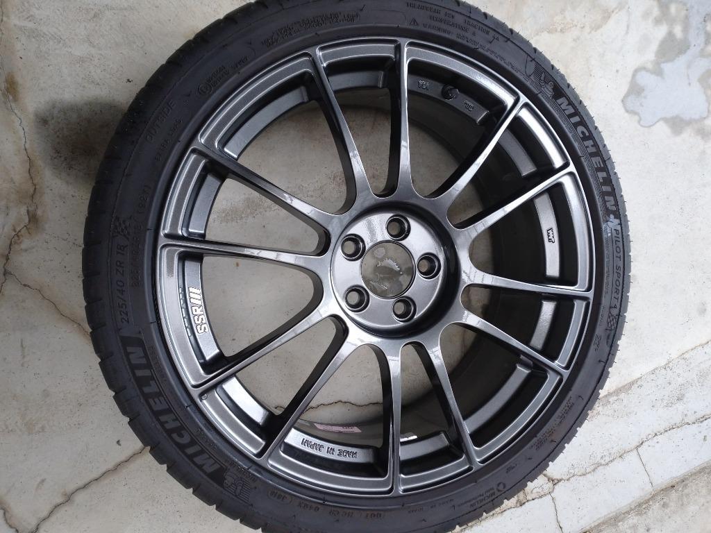 SSR タナベ SSR GTX04 7．5J-18 5H 100 ＋48 ダークガンメタ ホイール1本価格 : ADVAN-SHOP - 通販 - Yahoo!ショッピング