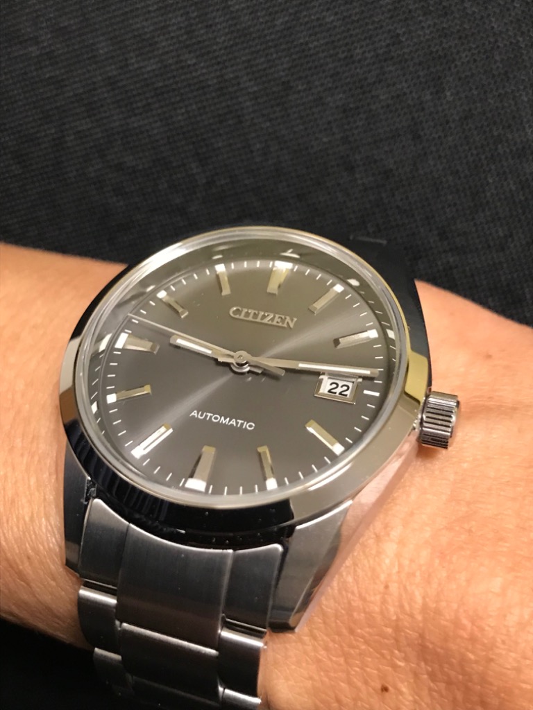CITIZEN シチズン 腕時計 機械式 自動巻(手巻付き) グレー CITIZEN シチズン 腕時計 機械式 自動巻(手巻付き) グレー