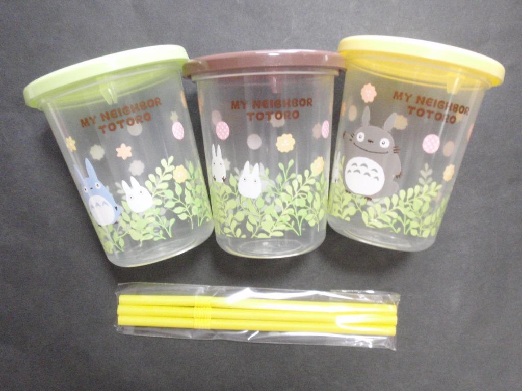 となりのトトロ ストロー付タンブラー コップ3個 SIH3ST キャラクターグッズ 容量320mlコップ ふた付き Sk1285 :sk-4973307458507:ASE - 通販 ...