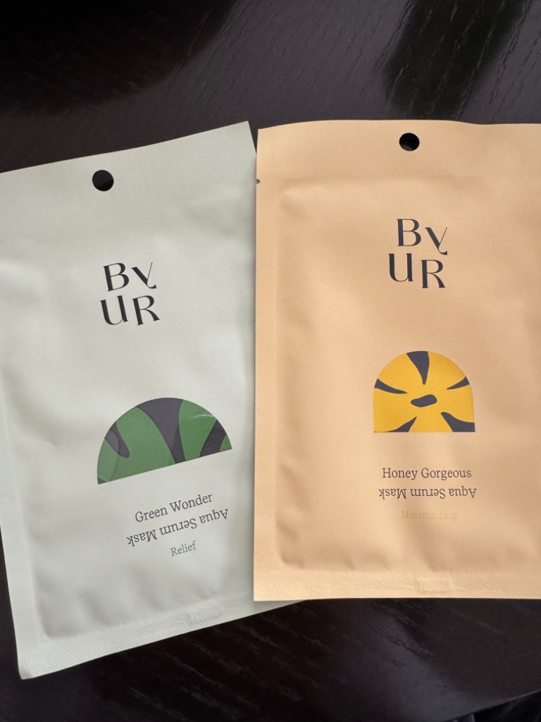 ByUR バイユア パック フェイスパック シートマスク アクアセラムマスクv1 4枚セット プランプハニー / スージンググリーン ビタルーセント 韓国コスメ 公式 : ByUR公式 ...