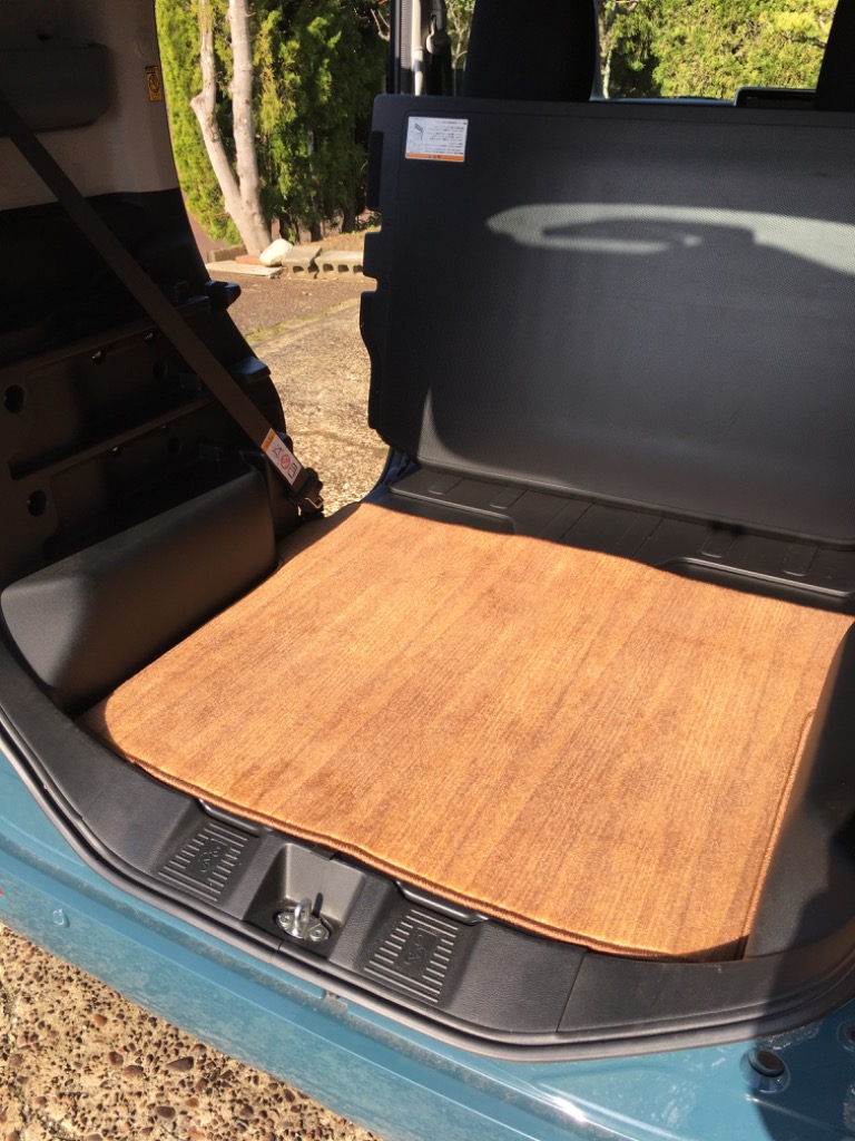スズキ 新型 スペーシアベース MK33V トランクマット ラゲッジマット 車 マット カーマット ウッド調カーペット 木目 HOTFIELD 光触媒抗菌加工 送料無料 : フロアマット専門店 ...
