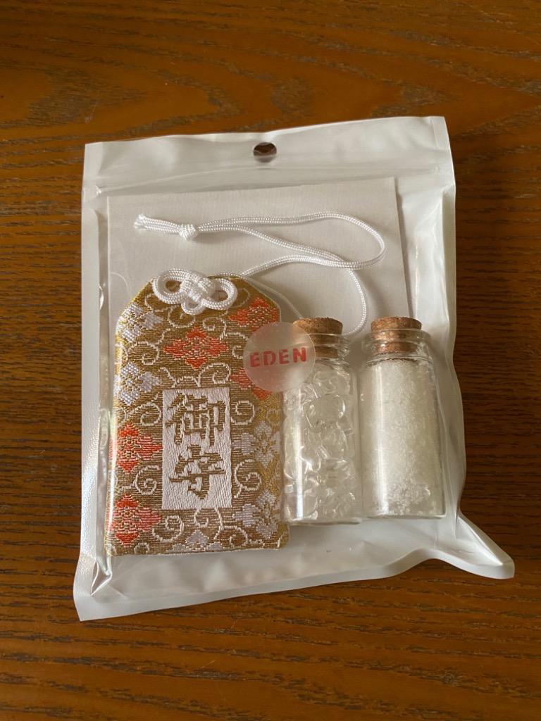 《在庫切れ》EDEN エデン 彩咲ちゃんねる コラボ 神力 封入 水晶入り御守袋 + 塩と水晶瓶 水晶瓶 3点セット 浄化の炎 E522 : EDENすぐ届きます - 通販 - Yahoo ...