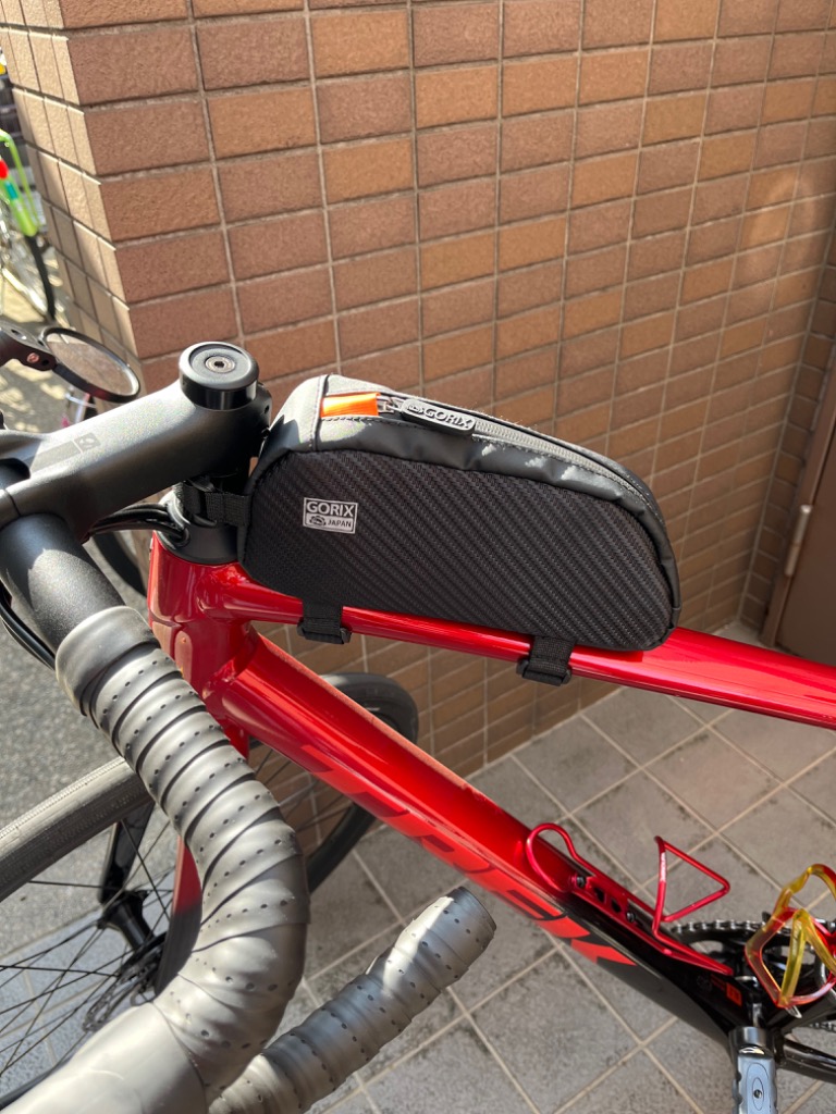 GORIX ゴリックス トップチューブバッグ 防水 自転車 (GX-BT39) フレームバッグ・ロードバイク・スマホ収納 自転車バッグ (ヒモ彼氏の仕事)GORIX : GORIX 公式 ...