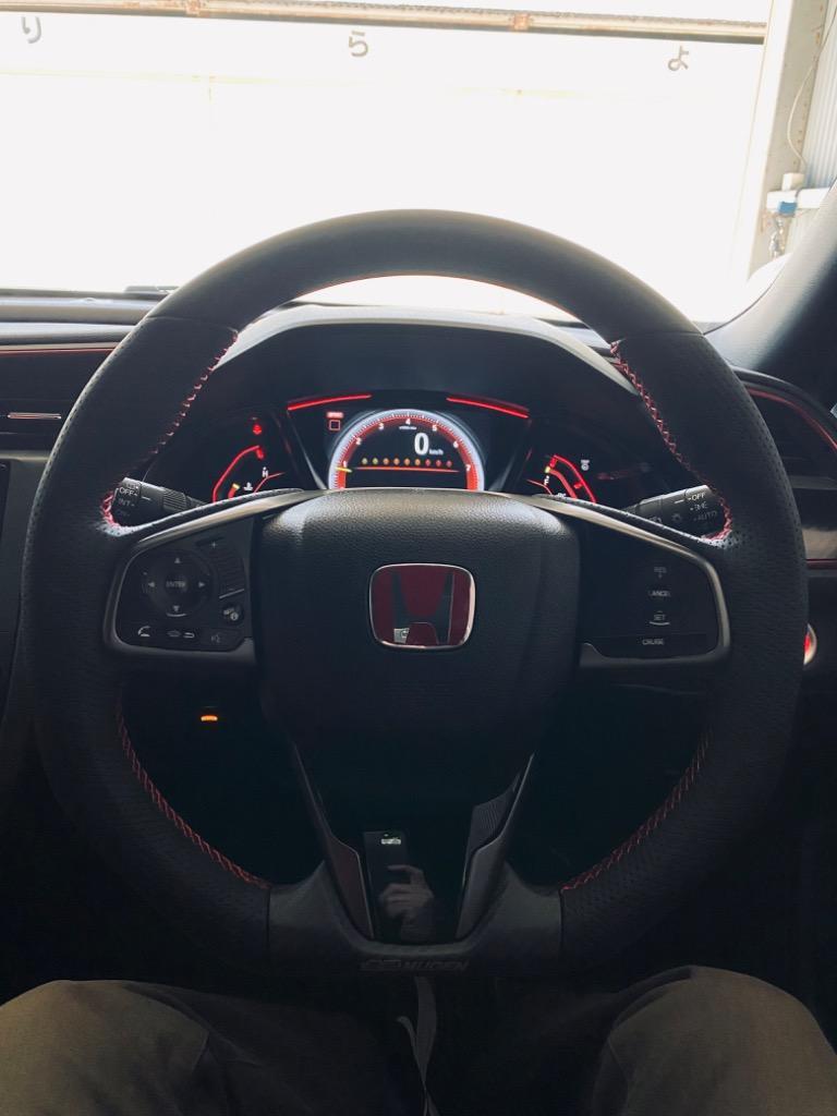 無限 MUGEN(無限) スポーツステアリングホイール レッド シビック FK8 2017/09- 品番：78501-XNCF-K0S0-R : ななこ屋 - 通販 - Yahoo!ショッピング