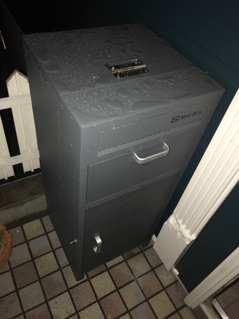 宅配ボックス 一戸建て用 ポスト付き 宅配ロッカー ポスト宅配ポスト大容量75L 両開き 複数投函 防犯 防水 防塵 置き型 ポスト一体型 VARNIC 配達ボックス :B10:日和 - 通販 ...