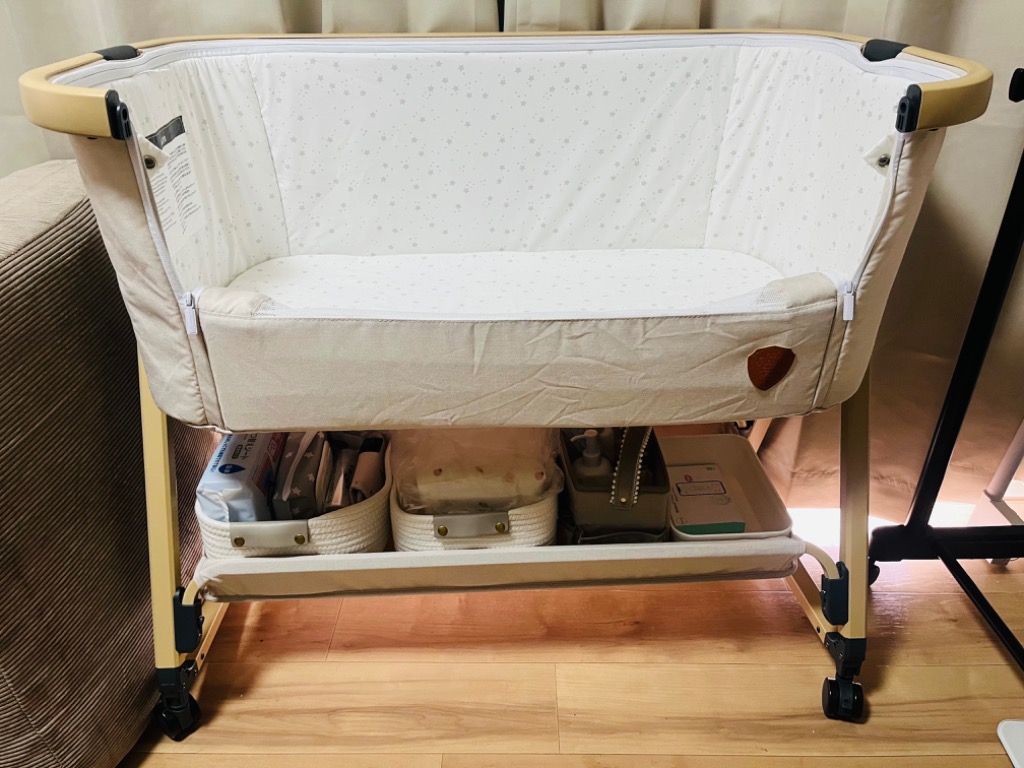 HZDMJ 2023最新モデル 添い寝 ベビーベッド ミニ 持ち運び 折りたたみ SGS認証済 三年保証 新生児 0ヶ 月〜24ヶ月 ゆりかご 蚊帳 付き 出産祝い :yrc03:HZDMJ ...