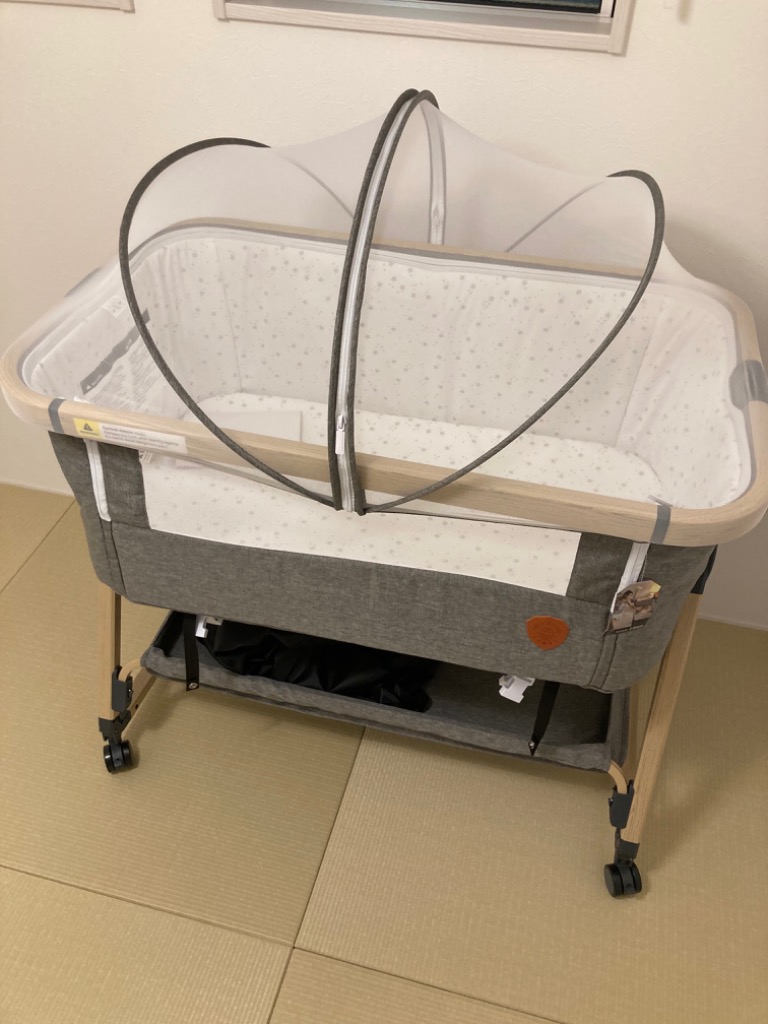 HZDMJ 2023最新モデル 添い寝 ベビーベッド ミニ 持ち運び 折りたたみ SGS認証済 三年保証 新生児 0ヶ 月〜24ヶ月 ゆりかご 蚊帳 付き 出産祝い :yrc03:HZDMJ ...