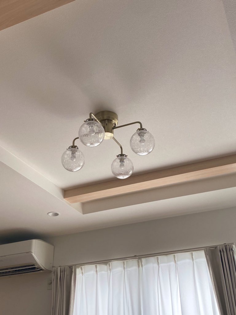 ぼん家具 シャンデリア おしゃれ 照明 4灯 led 照明器具 天井照明 バブル ガラス E17口金 リビング 寝室 ダイニング 食卓 ゴールド noji ノジー : インテリアのゲキカグ ...