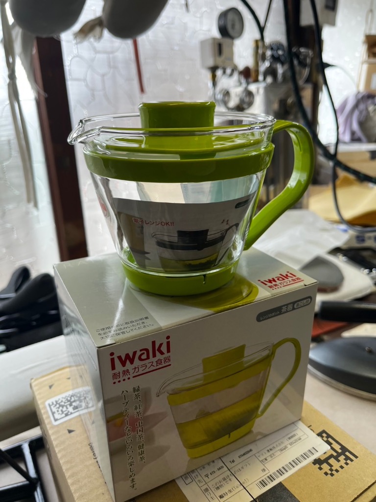 iwaki(イワキ) 耐熱ガラス ティーポット レンジのポット 茶器 グリーン 400ml K863-G : Mabyco - 通販 - Yahoo!ショッピング