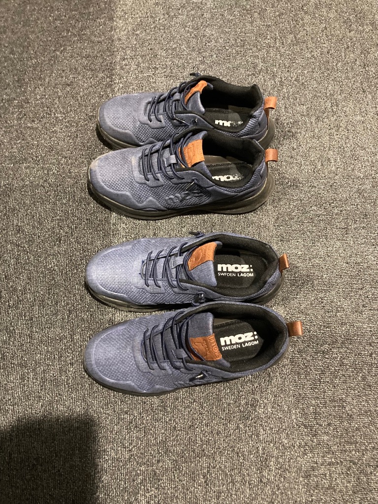moz メンズ スニーカー 軽量 クッションインソール 防水 ゴムレース 高周波 モズ 靴 黒 ネイビー ベージュ 4273 : 靴工房あきまい - 通販 - Yahoo!ショッピング
