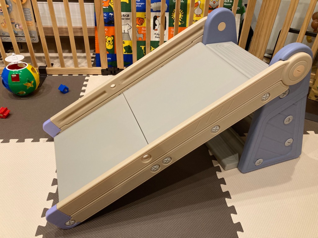 RiZKiZ ヤフー1位 すべり台 お絵かきボード バスケットボールゴール ステップ 1台4役 室内遊具 踏み台 滑り台 伝言板 おもちゃ 子供 屋内 プレゼント 送料無料 : L ...