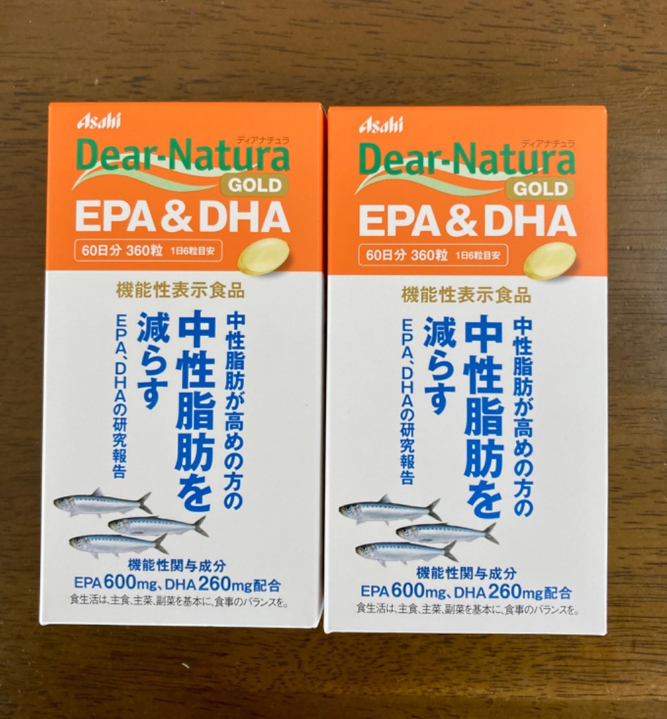 サプリメント DHA EPA サプリ アサヒ Dear-Natura GOLD ディアナチュラゴールド EPA&DHA 360粒 60日分 2個セット : みんなのお薬ビューティ&コスメ店 ...