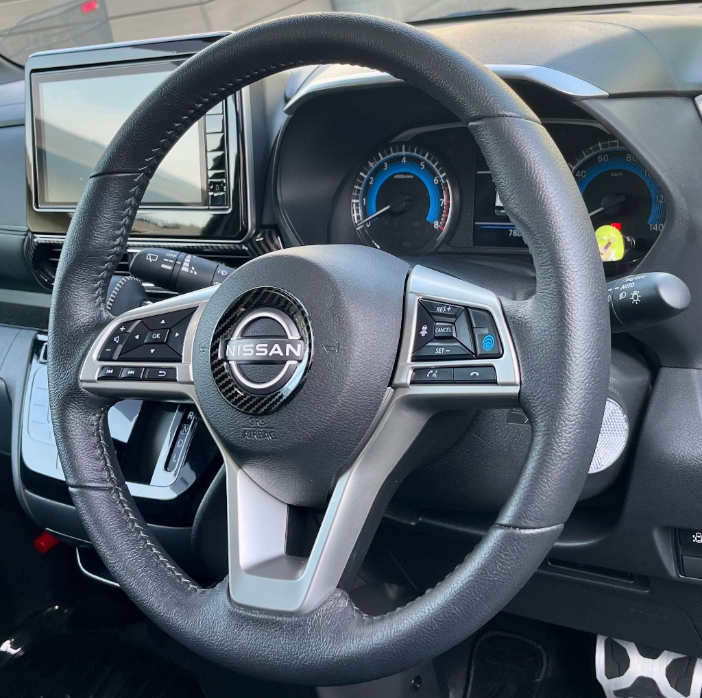 日産 ルークス B4系 ekクロススペース B30系 ステアリングパネル ステアリングスイッチカバー 2P 新型 roox ek :car-n-rx-1517:MKCORPORATION ...