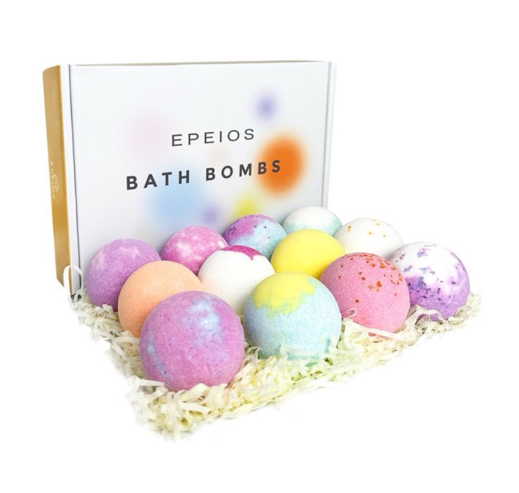 バスボム 入浴剤 12個セット Epeios プレゼント 女性 ギフト ラッピング無料 内祝い 贈り物 お祝い 誕生日 引っ越し祝い 天然成分 かわいい 潤い成分 自然素材 ...