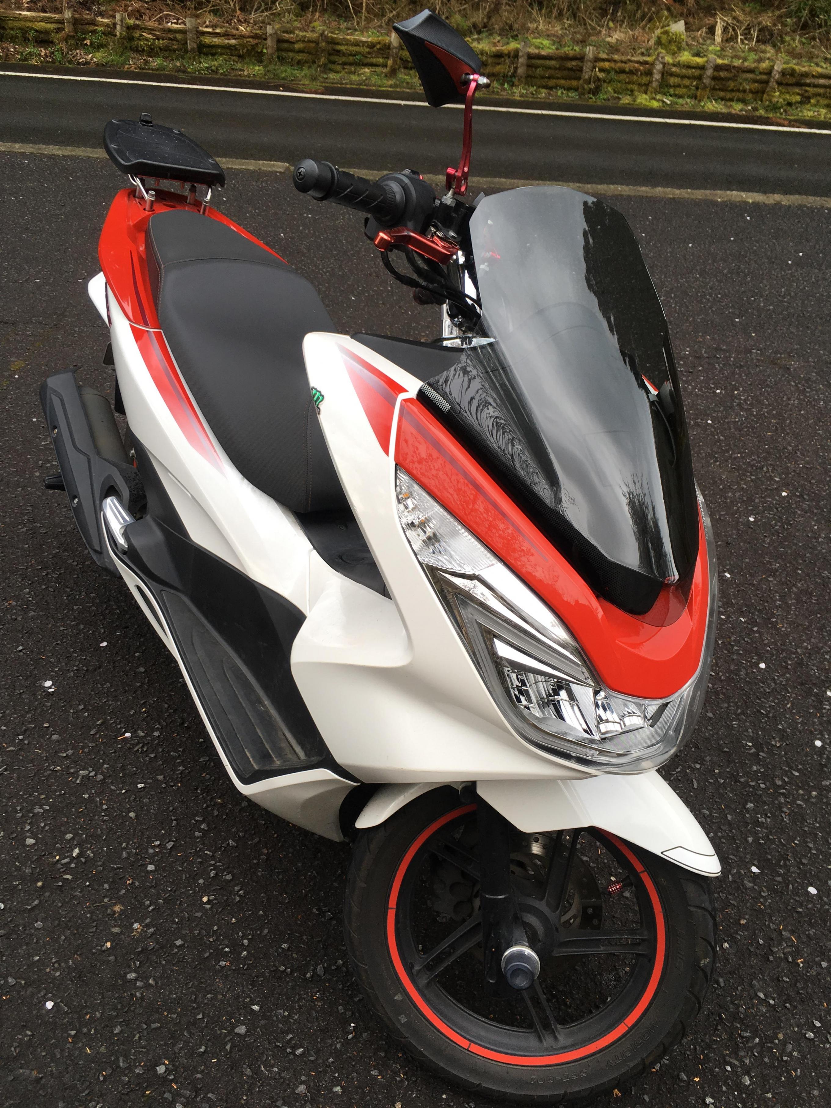 PCX ロング スクリーン ウインドシールド ライト 2014-2017 JF56 KF18 PCX150 PCX125 パーツ : マッドファクトリーYahoo!ショップ - 通販 ...