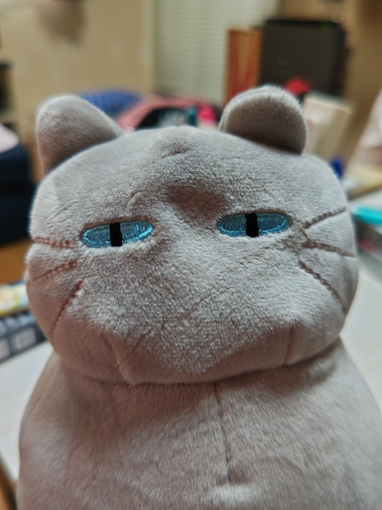 スマホクッション(デコネコGY) デコホーム ニトリ : ニトリ スマホクッション(デコネコGY) デコホーム ニトリ : ニトリ