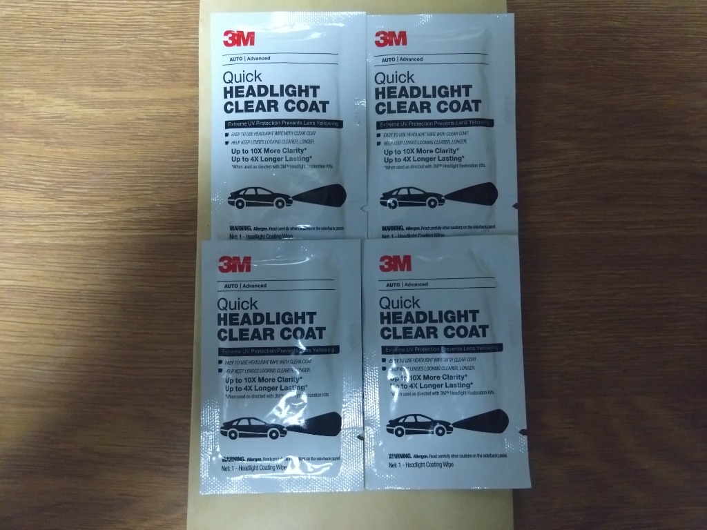 3M ヘッドライト コーティング剤 黄ばみ 除去 クリアコート 4枚セット 39173 : KKPLヤフーショップ - 通販 - Yahoo!ショッピング
