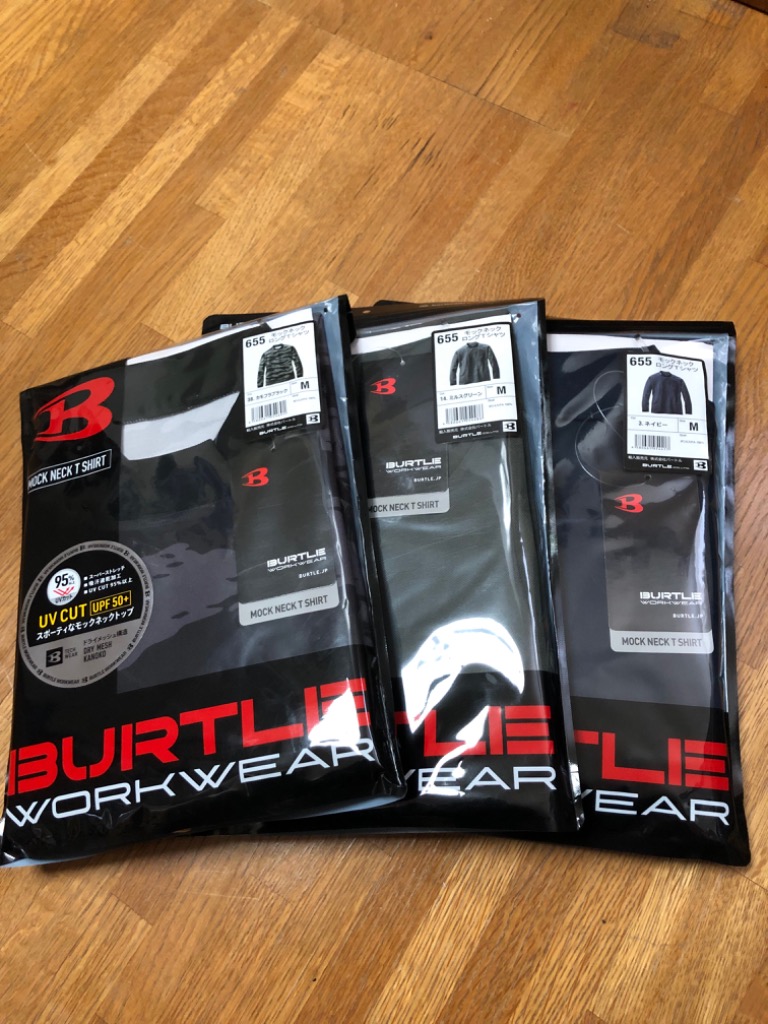 BURTLE 655 バートル モックネック ロングTシャツ 新作 ドライメッシュ 鹿の子 吸汗速乾 UVカット 消臭テープ ナチュラルフィット 作業服 作業着 : 作業衣専門店 浜田 ...