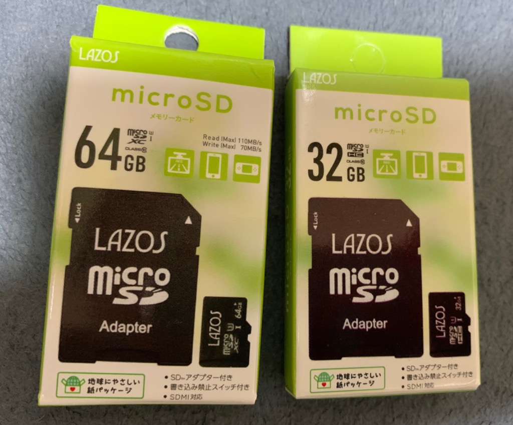 リーダーメディアテクノ LAZOS micro SD カード MicroSD sdカード 32 メモリーカード SDHC マイクロSDカード 32GB CLASS10 : 桜梅建福屋 - 通販 ...