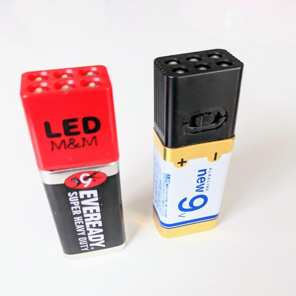 9V 角型電池 用 LED フラッシュライト 006P 黒 1個 : sw805-6w-bk : 通信情報機器シード - 通販 - Yahoo!ショッピング