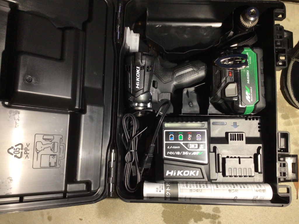 HiKOKI ハイコーキ（旧：日立工機） WH18DC(XCBZ) コードレスインパクトドライバ 18V 黒/ブラック セット品(本体・BSL36A18X×1個・充電器) : 電動工具・大工 ...