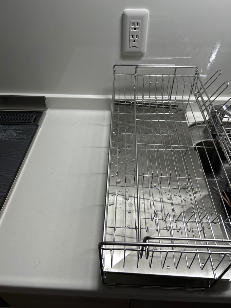 水切りラック ★BIGBONUS★ シンク上 伸縮式 大容量 水切りかご 調整可能 スリム ステンレス 水切りカゴ キッチンラック 台所 食器水切り 箸置き付 省スペース : passo ...