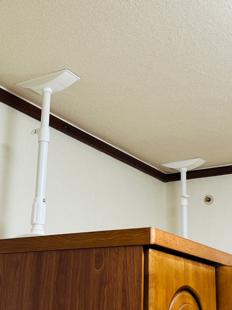 IRIS OHYAMA 家具転倒防止伸縮棒 KTB-40 Mサイズ 2本入（ホワイト）×2 家具転倒防止用品 - 口コミ・レビュー - Yahoo!ショッピング