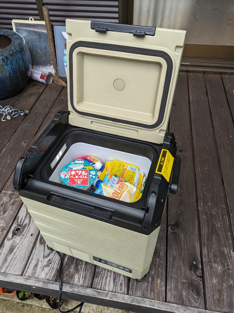 EENOUR 車載冷蔵庫 D10 10L -20℃〜10℃ バッテリーセット 両開き ポータブル冷蔵庫 車載用冷蔵庫 急速冷凍 庫内灯 5WAY電源 :1810117001set:EENOUR ...